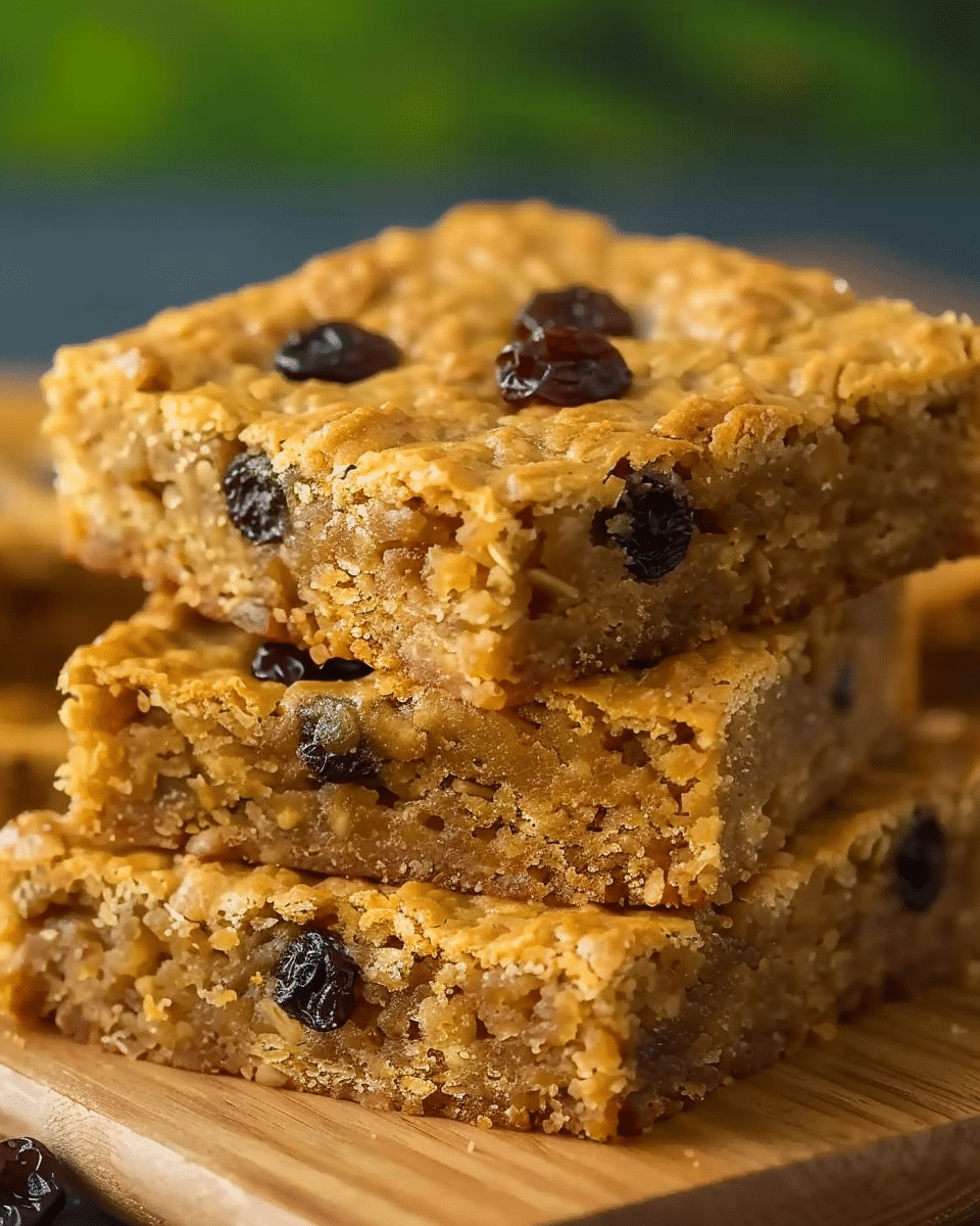 Oatmeal Raisin Cookie Bars | All Cooked Up