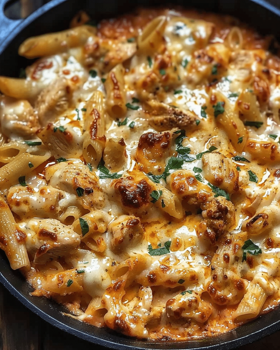 Cajun Cream Cheese Chicken Pasta Bake | All Cooked Up