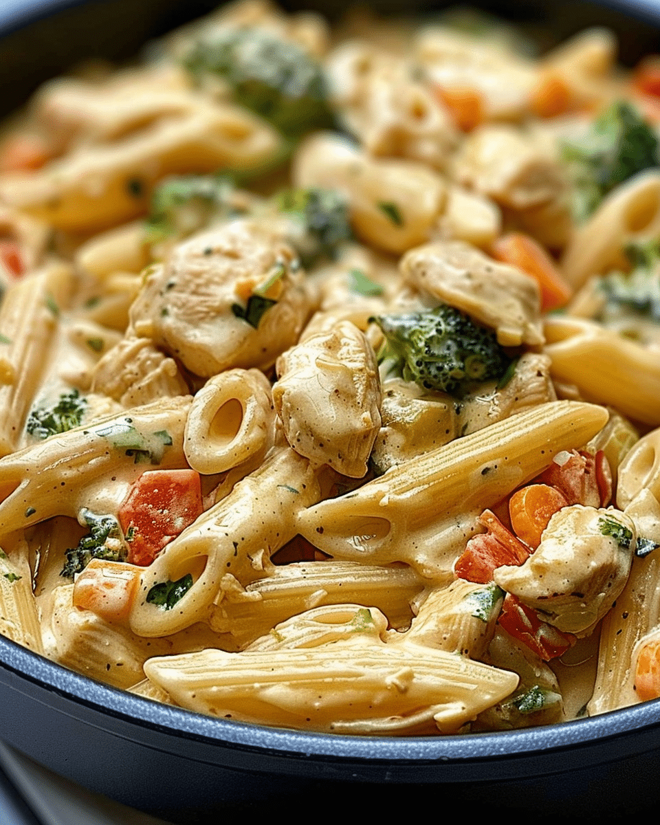 Crazy Creamy Chicken Veggie Penne Pasta – Ultra Comfort in Every Bite ...
