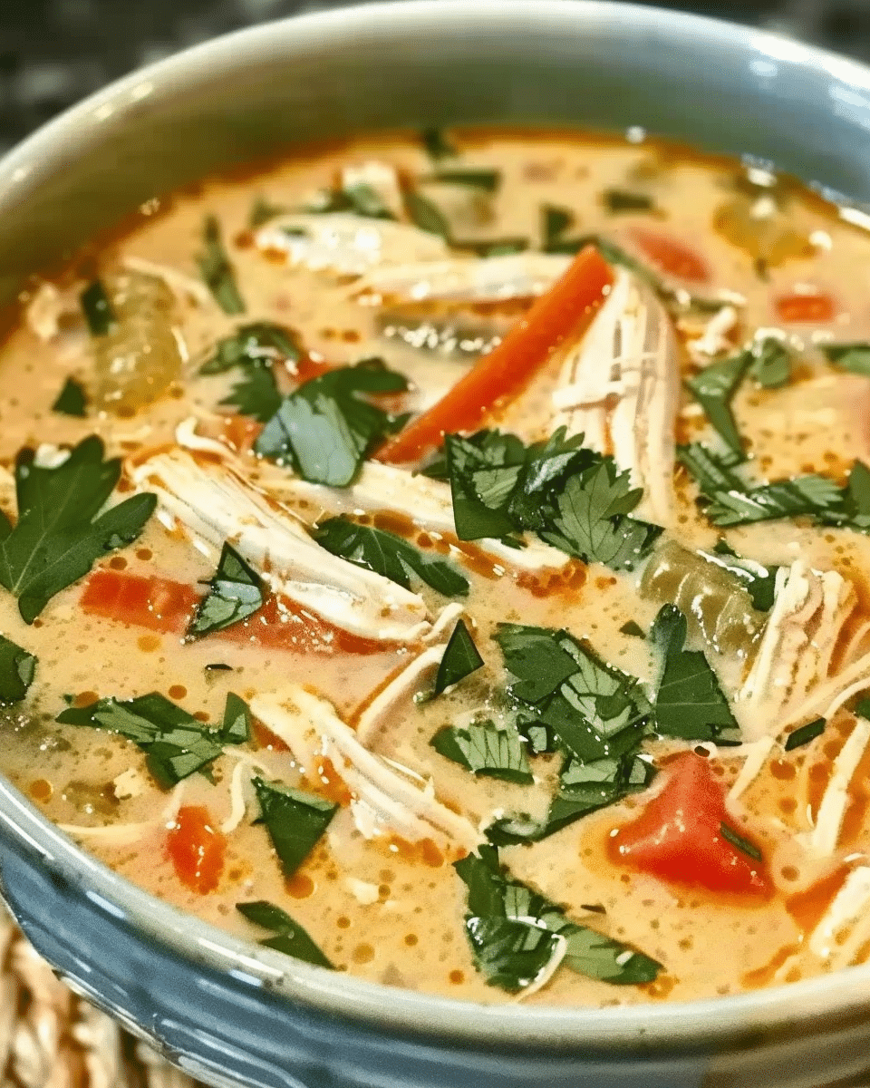 Crockpot Thai Coconut Chicken Soup | All Cooked Up