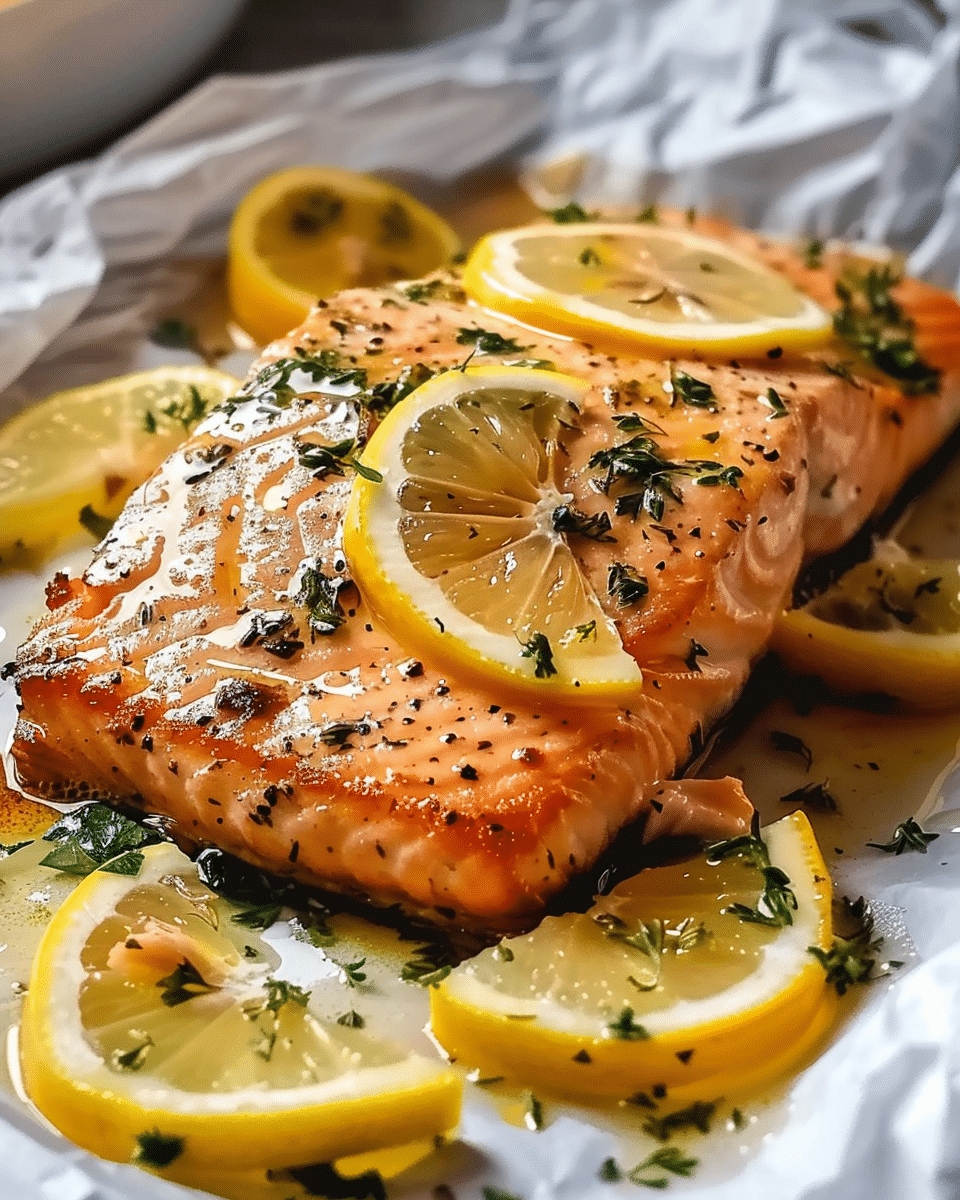Garlic Butter Lemon Salmon | All Cooked Up