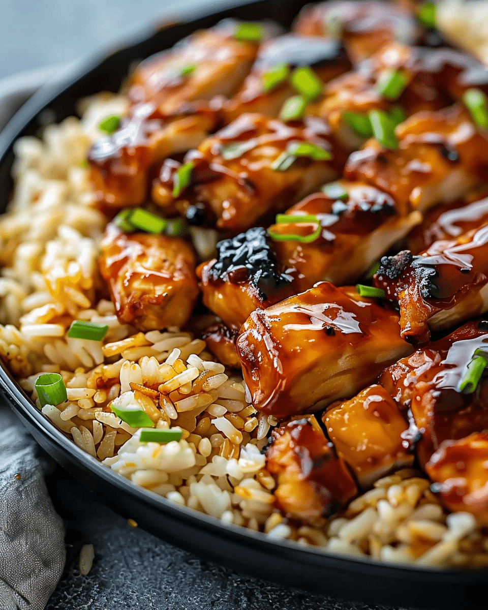 Honey BBQ Chicken Rice | All Cooked Up