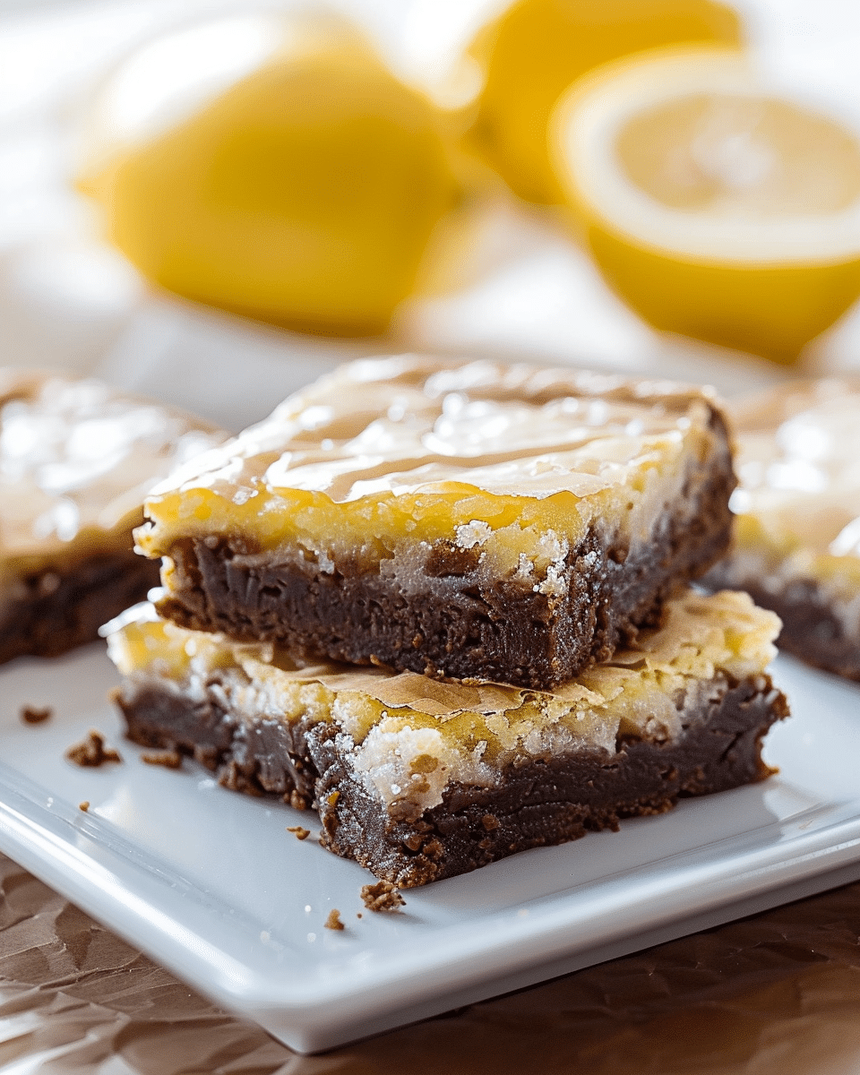 Lemon Brownies [40 Minutes] | All Cooked Up