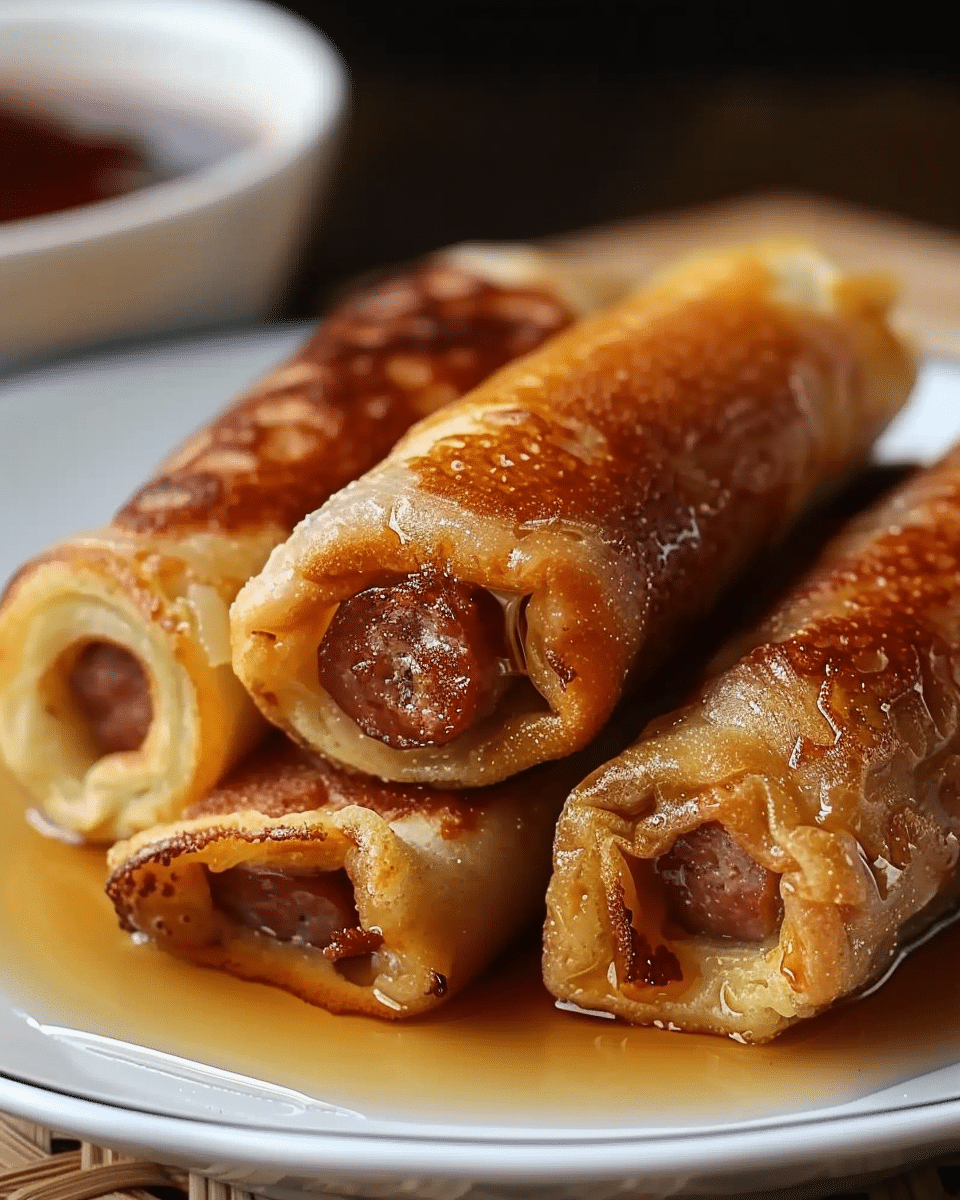 Sausage French Toast Roll-Ups Recipe | All Cooked Up