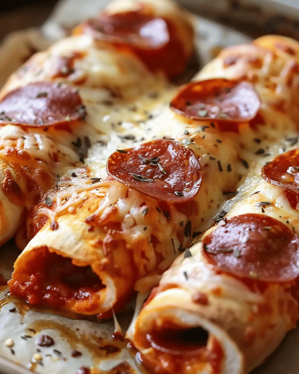 Cheesy Pepperoni Pizza Roll-ups | All Cooked Up