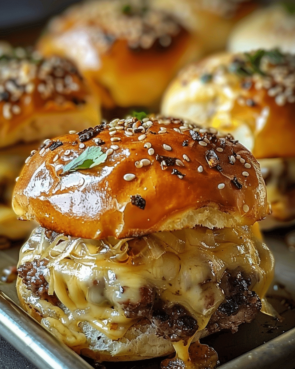 Cheesy Beef Sliders | All Cooked Up