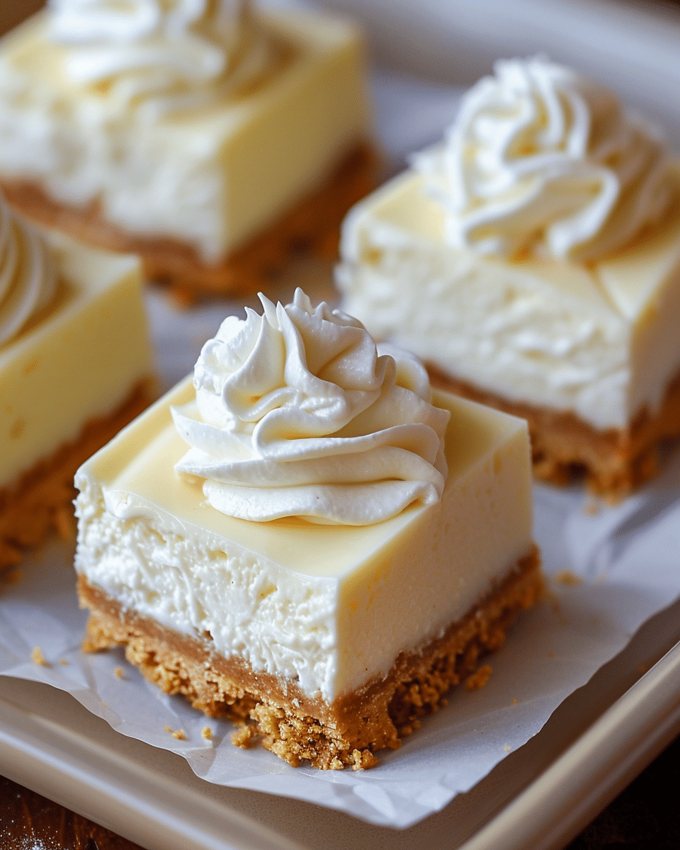 Vanilla Custard Cream Squares | All Cooked Up