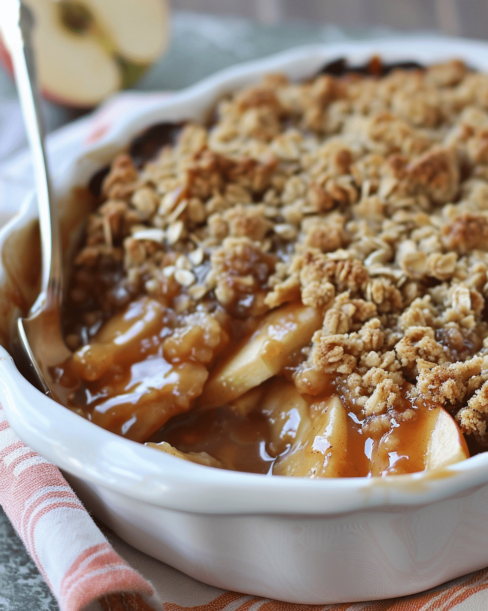 Caramel Apple Crisp | All Cooked Up