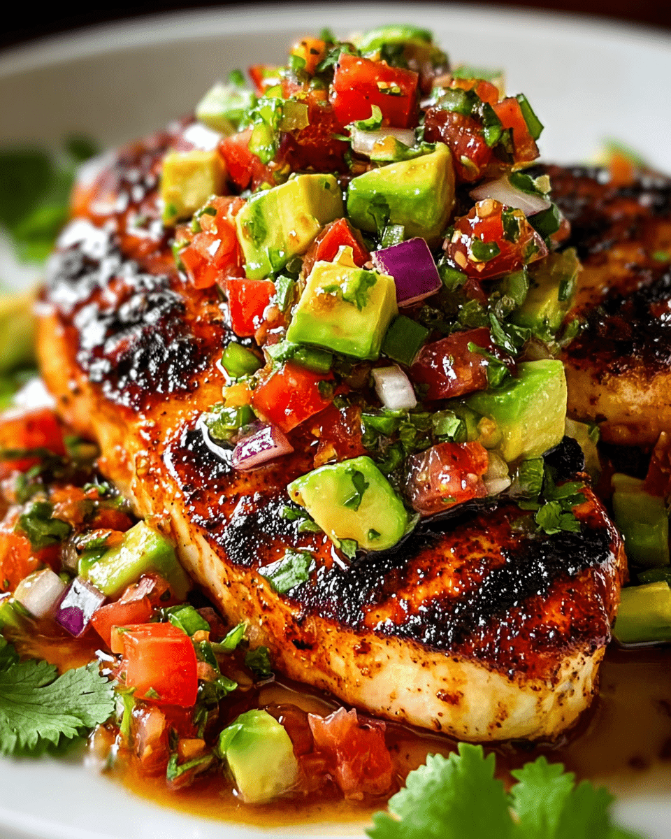 Fiesta Lime Chicken: Bursting Flavors with Avocado Salsa Recipe