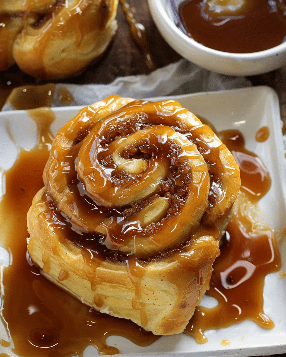Butterscotch Pudding Caramel Rolls | All Cooked Up