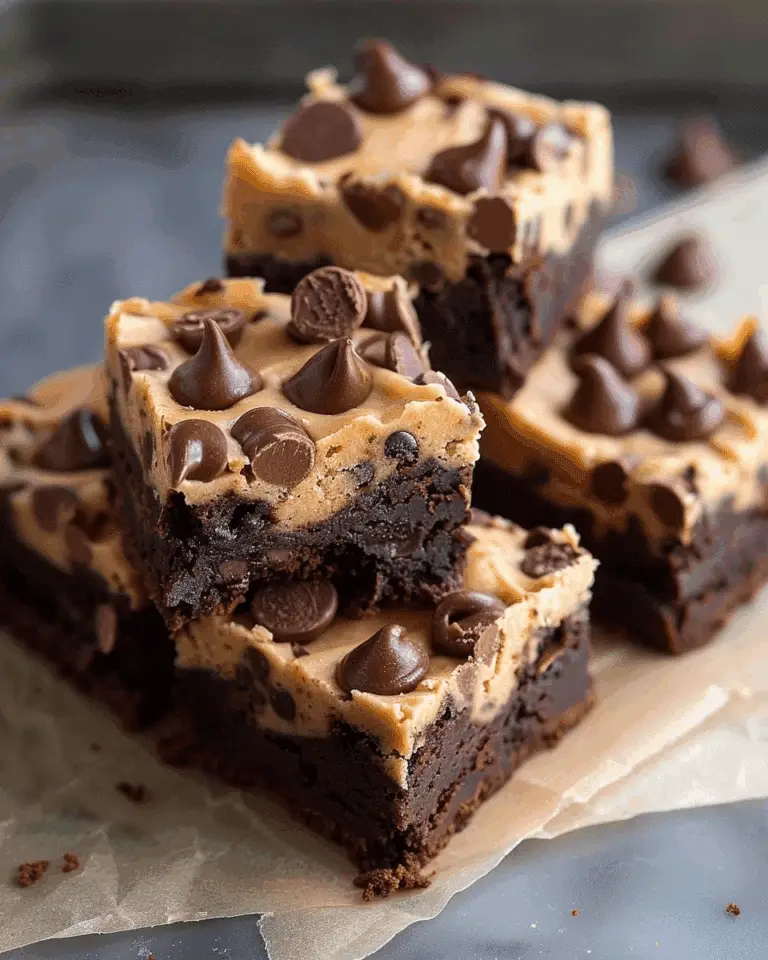 Protein Cookie Dough Brownies | All Cooked Up