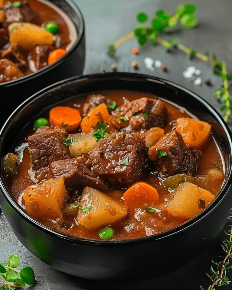 Comforting Beef Stew Recipe with Tender Meat and Veggies | All Cooked Up