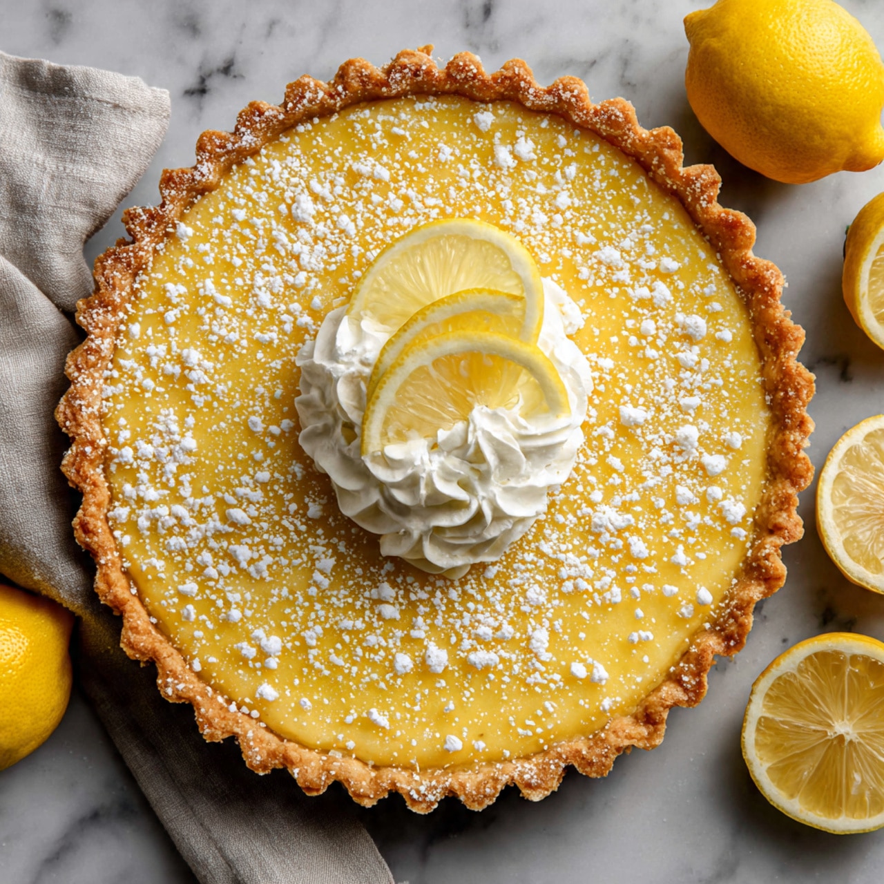 French Lemon Tart (Tarte au Citron) | All Cooked Up