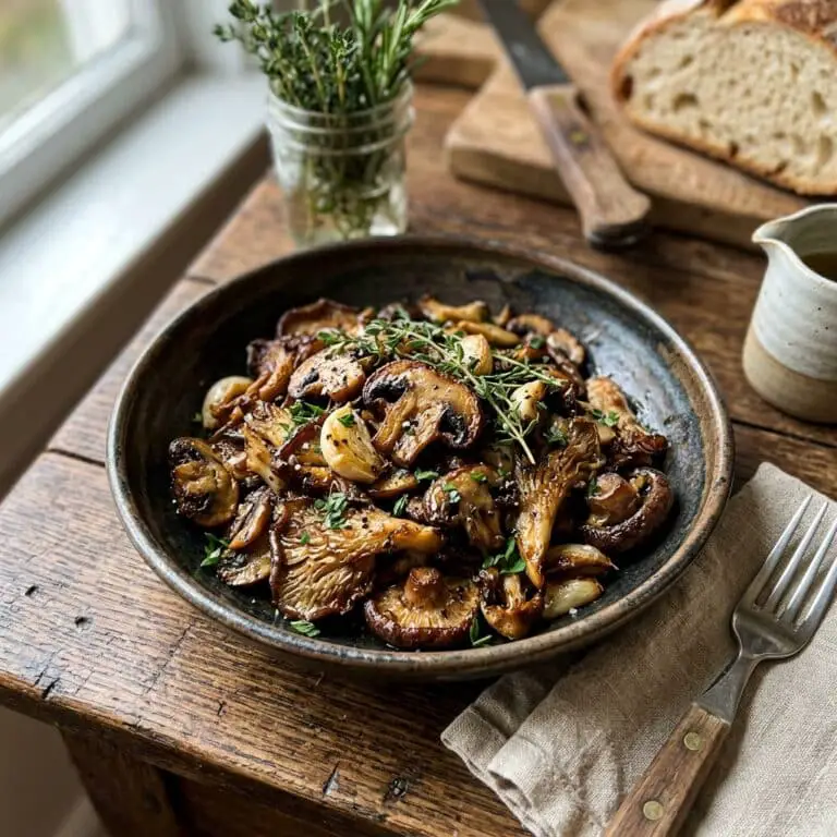 Roasted Mushrooms with Garlic & Thyme | All Cooked Up