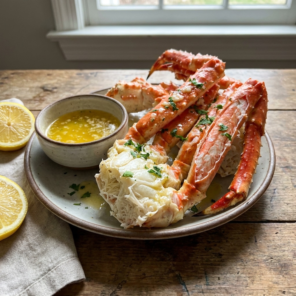 Steamed King Crab Legs with Garlic Lemon Butter | All Cooked Up